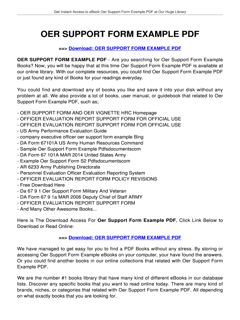 Fillable Online jansbooks OER SUPPORT FORM EXAMPLE PDF - jansbooksbiz ...