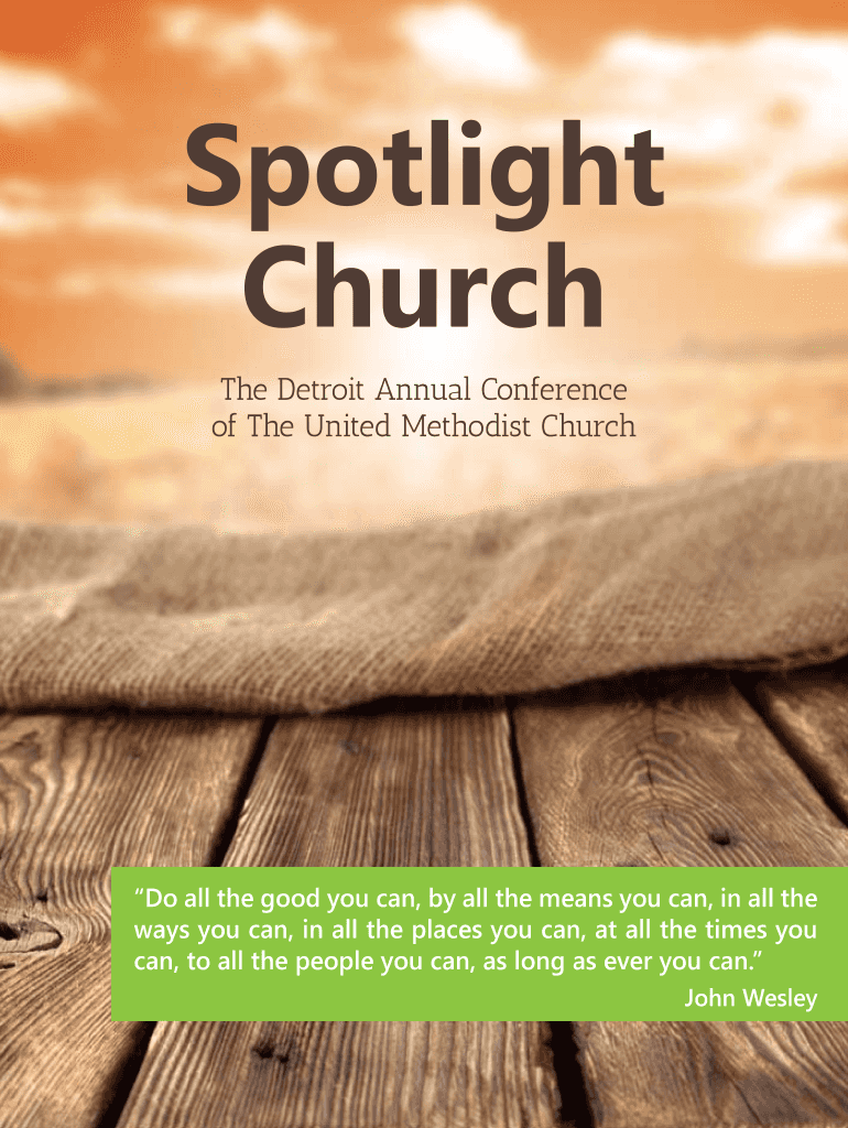 Fillable Online dixborochurch Spotlight Church - Dixboro United ...
