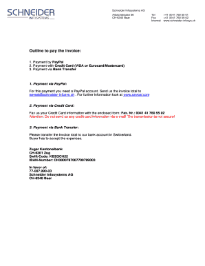 Fillable Online schneider-infosys Outline to pay the invoice ...