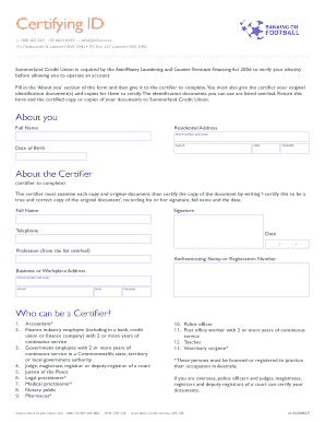 Fillable Online Certifying ID - bbofbcomau Fax Email Print - pdfFiller