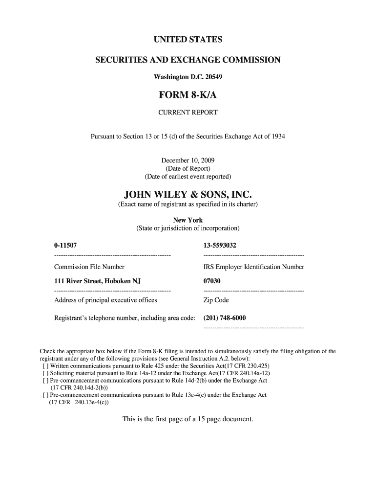 Fillable Online Current Report Fax Email Print - pdfFiller