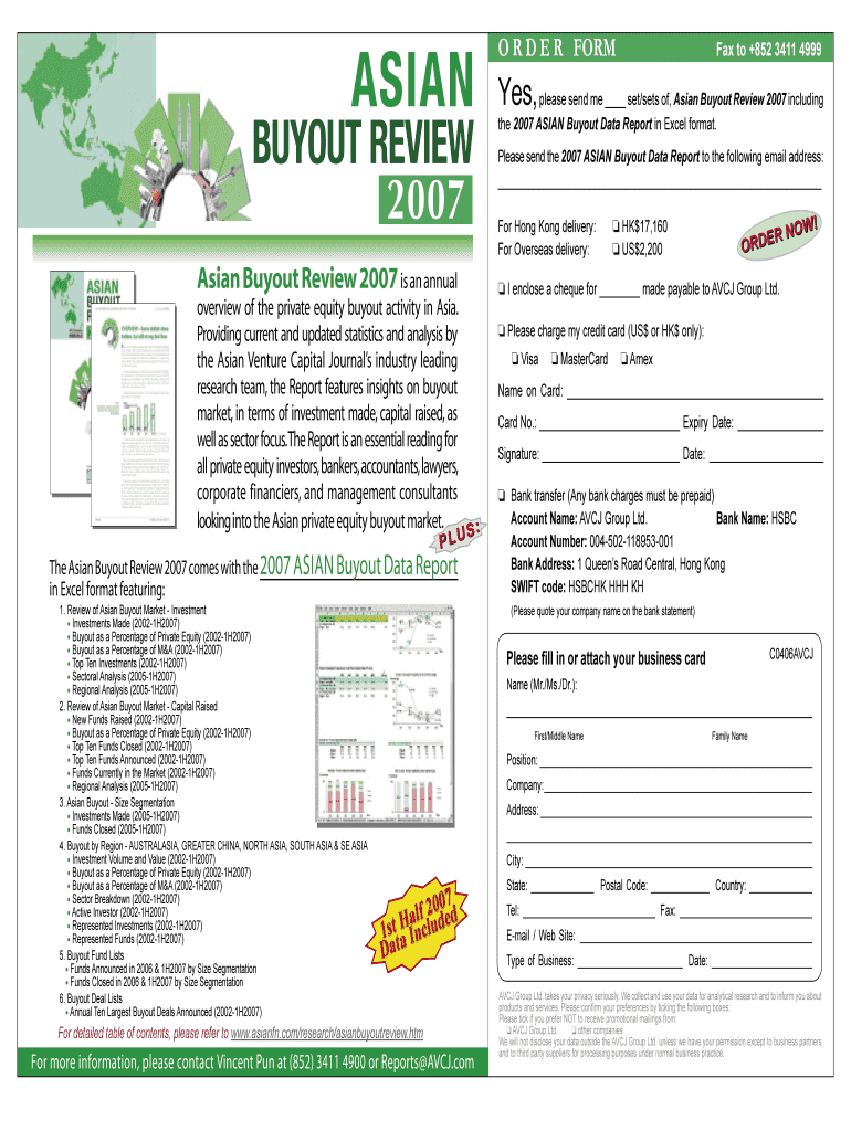 Fillable Online Asian Buyout Review 2007 Fax Email Print - pdfFiller