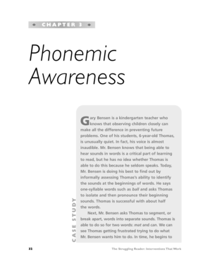Fillable Online CHAPTER 3 Phonemic Awareness - Scholastic Fax Email ...