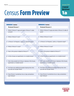 Fillable Online Census Form Preview - Scholastic Fax Email Print ...