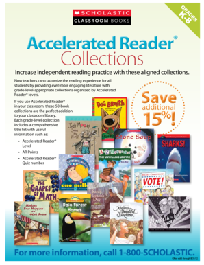 Fillable Online Accelerated Reader - Scholastic Fax Email Print - pdfFiller