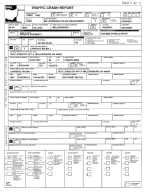 Fillable Online TIME OF CRASH Fax Email Print - pdfFiller