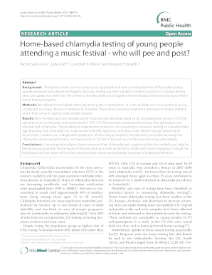 Fillable Online Home-based chlamydia testing of young people ...