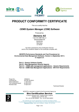 MC 120195/01 - Sira Environmental - Fill and Sign Printable Template Online
