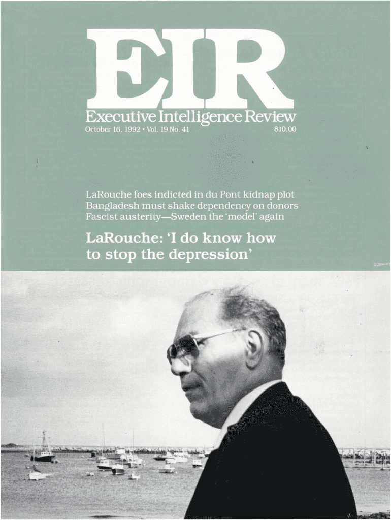 Fillable Online Executive Intelligence Review, Volume 19, Number 41 ...