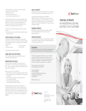 Fillable Online A utility must send you a notice before your service is ...