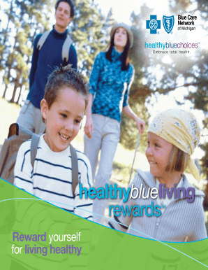 Fillable Online Healthy Blue Living - Reward yourself for living ...