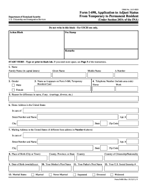 Fillable Online Download Form I-698 - formuPack Fax Email Print - pdfFiller