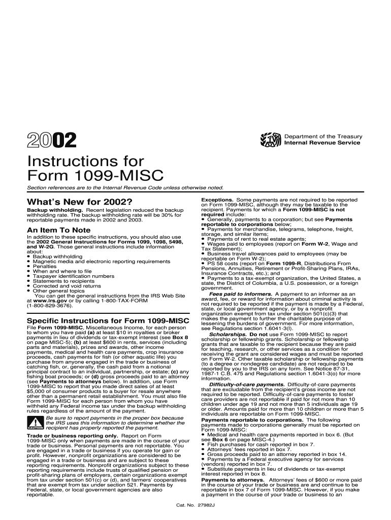 Fillable Online Instructions for Form 1099-MISC Fax Email Print - pdfFiller