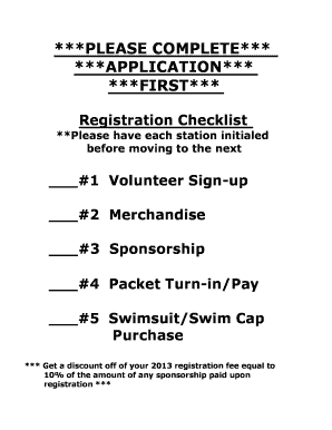 2013 CHAMPIONS PARK SWIM TEAM REGISTRATION FORM - Fill and Sign Printable Template Online