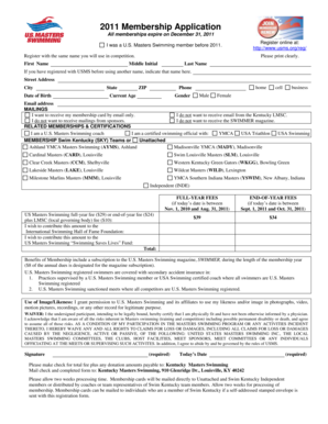 Fillable Online 2011 Member Registration Form Fax Email Print - pdfFiller