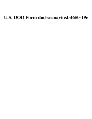 Fillable Online U.S. DOD Form dod-secnavinst-4650-19c Fax Email Print ...