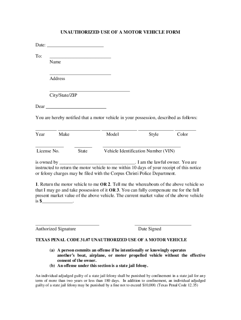 10 Day Demand Letter Texas Fill Online Printable Fillable Blank 