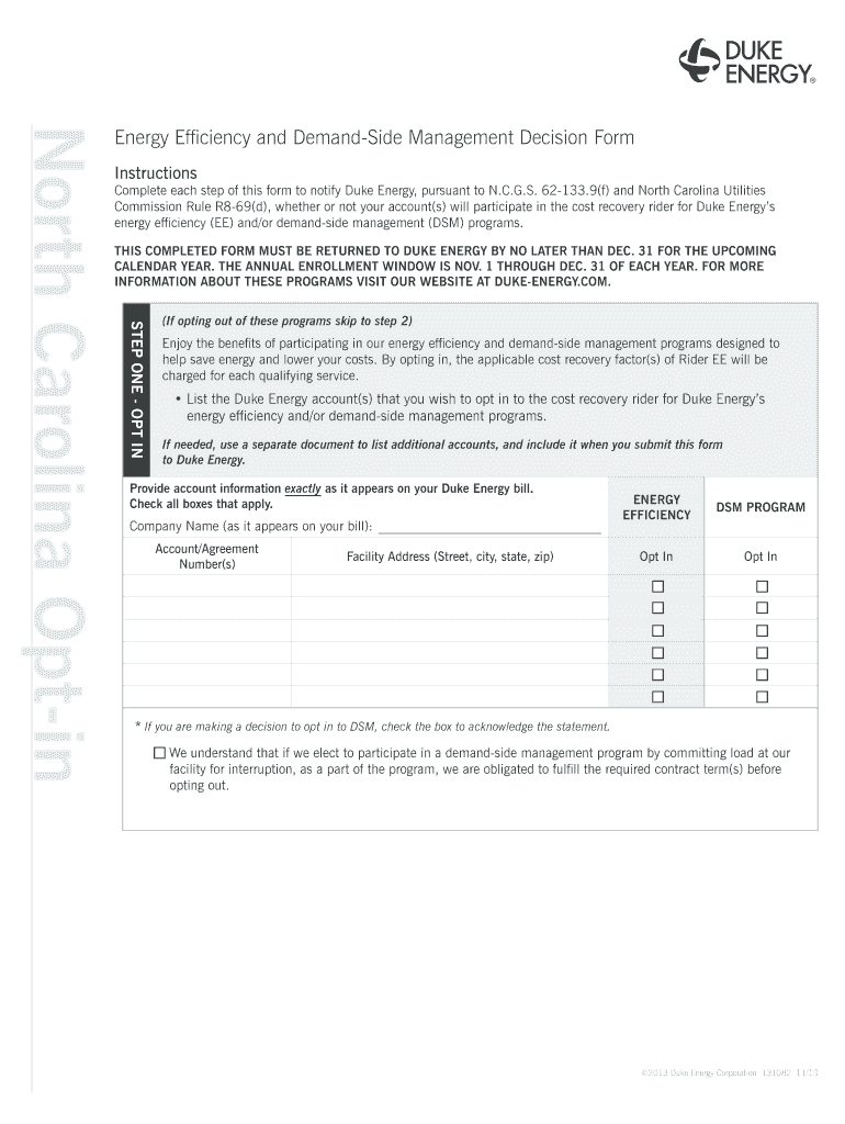 Fillable Online Energy Efficiency and Demand-Side Management Decision ...