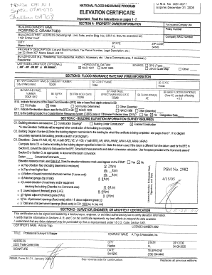 Fillable Online NATIONAl.. FLOOD INSURANCE PROGRAM Important: Read the ...