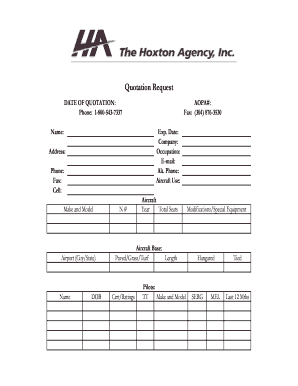 Fillable Online Quote Request Form-Web version.xls Fax Email Print ...