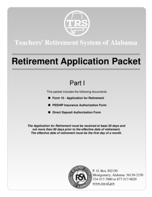 Fillable Online Retirement Application Packet - Find Laws Fax Email ...