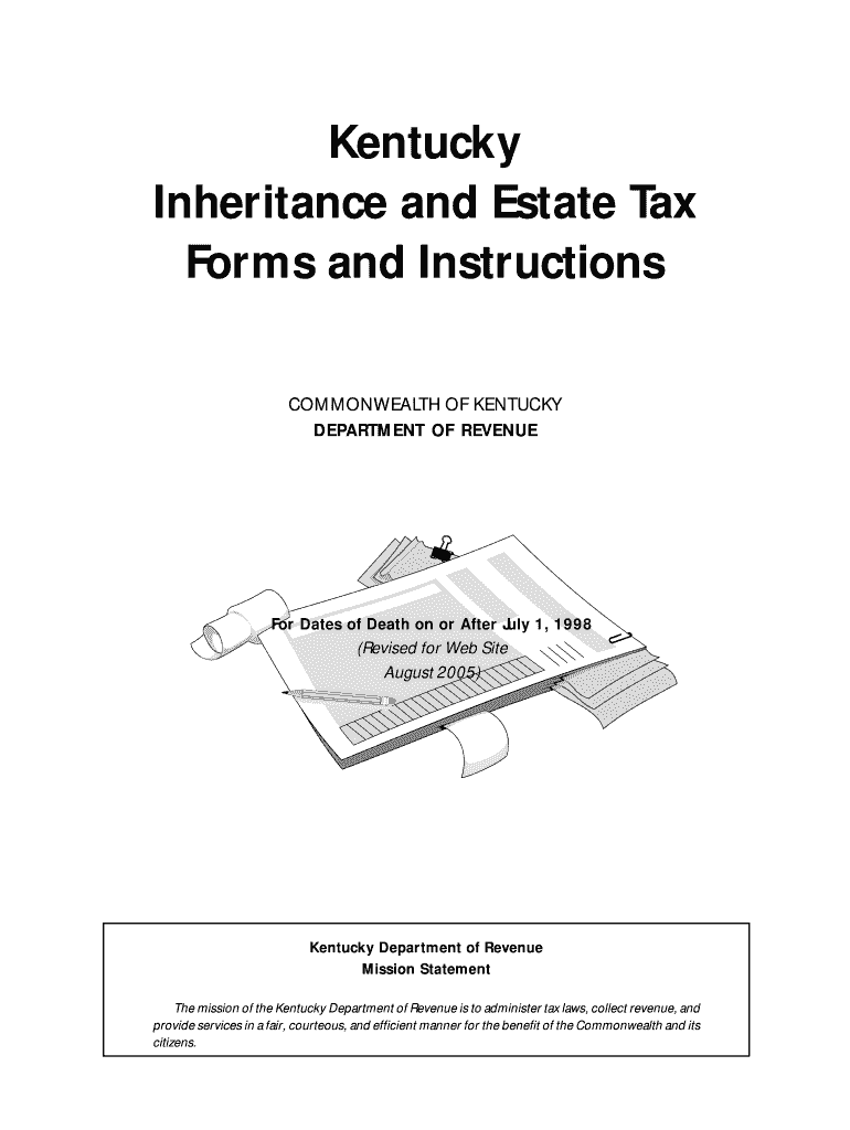 2012 KY DoR Inheritance & Estate Tax Forms Instr Fill Online, Printable ...