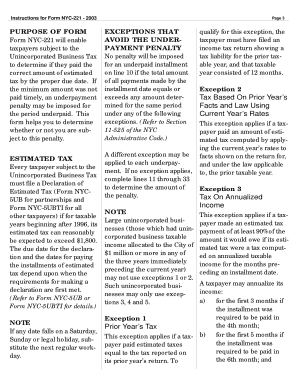 Nyc 221 - Fill Online, Printable, Fillable, Blank | pdfFiller