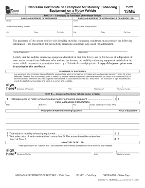 Fillable Online Form 5 - Nebraska Exemption Application for Common or ...