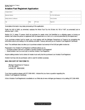 Fillable Online 3823, Aviation Fuel Registrant Application - FormSend Fax Email Print - pdfFiller