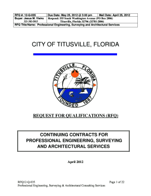 Fillable Online RFQ 12-Q-035 - Continuing Architectural Engineering and Surveying Servicesrtf ...