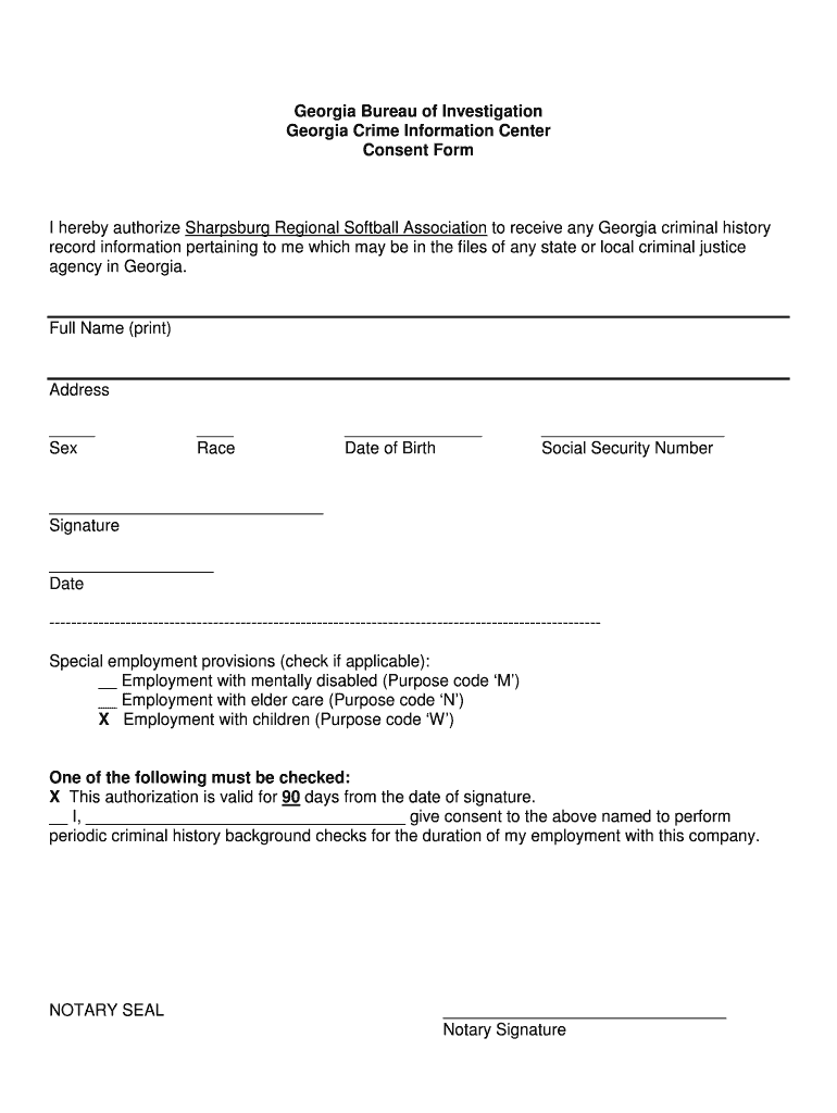 Fillable Online Georgia Bureau of Investigation Georgia Crime ...