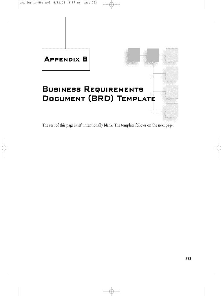 Fillable Online Business Requirements Document (BRD) Fax Email Print ...
