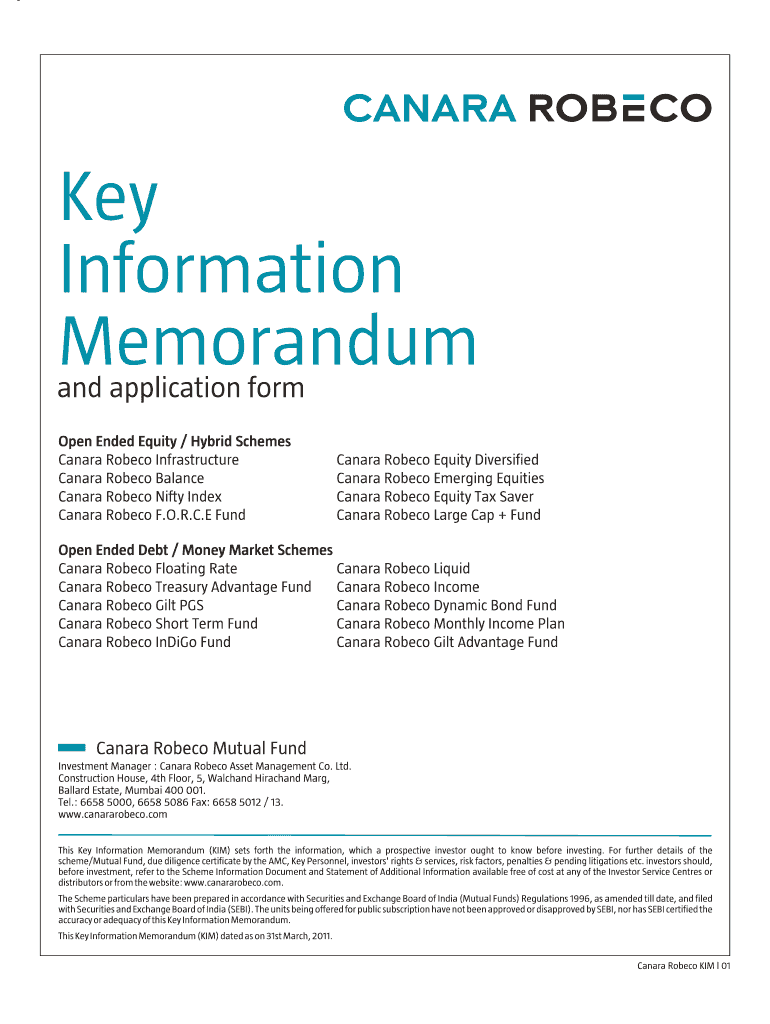 Fillable Online Application Form for Equity and Debt Schemes Fax Email Print - pdfFiller