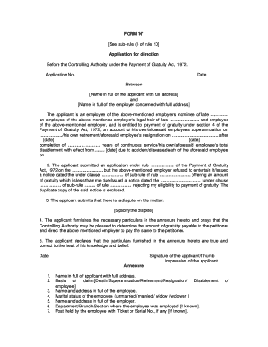 Fillable Online FORM 'N' See sub-rule (i) of rule 10 Application for ...
