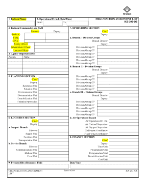 Fillable Online 203 Organization Assignment List - Nuka Research amp ...