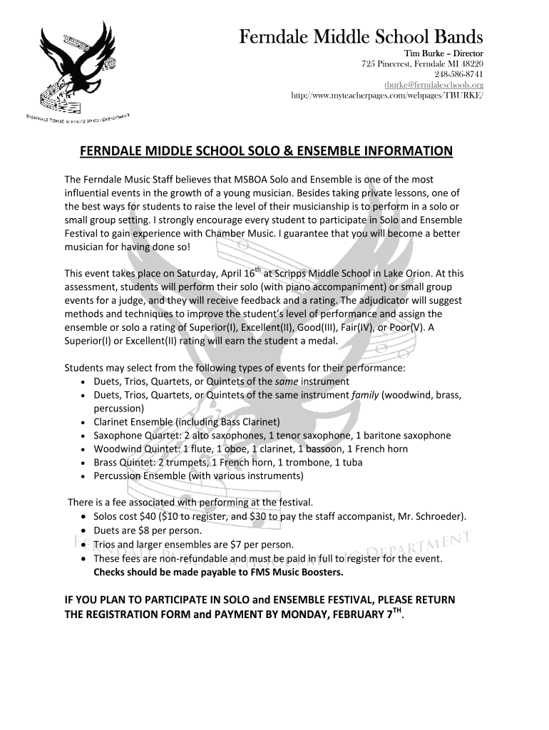 Solo and Ensemble Registration: Fill out & sign online | DocHub