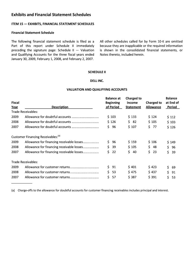 Fillable Online ITEM 15 — EXHIBITS, FINANCIAL STATEMENT SCHEDULES Fax ...