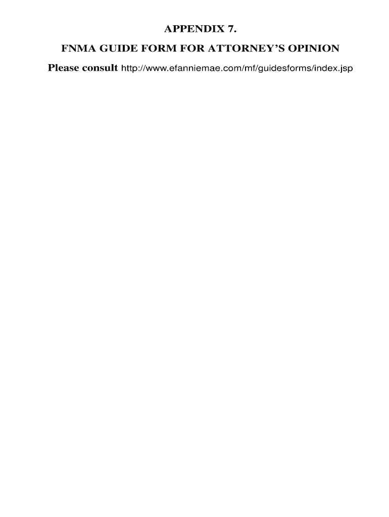 Fillable Online FNMA GUIDE FORM FOR ATTORNEY’S OPINION Fax Email Print ...