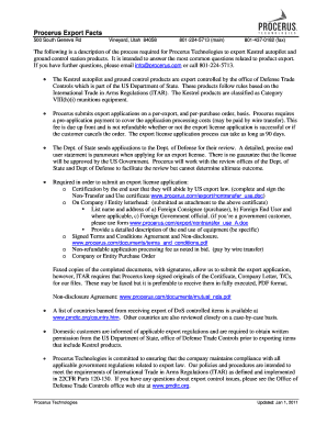 Fillable Online Procerus Export Facts - Lockheed Martin Fax Email Print ...