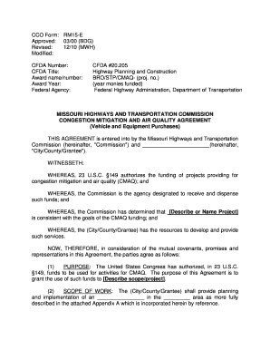 Fillable Online epg modot CCO Form: RM15-E Approved: 03/00 (BDG ...