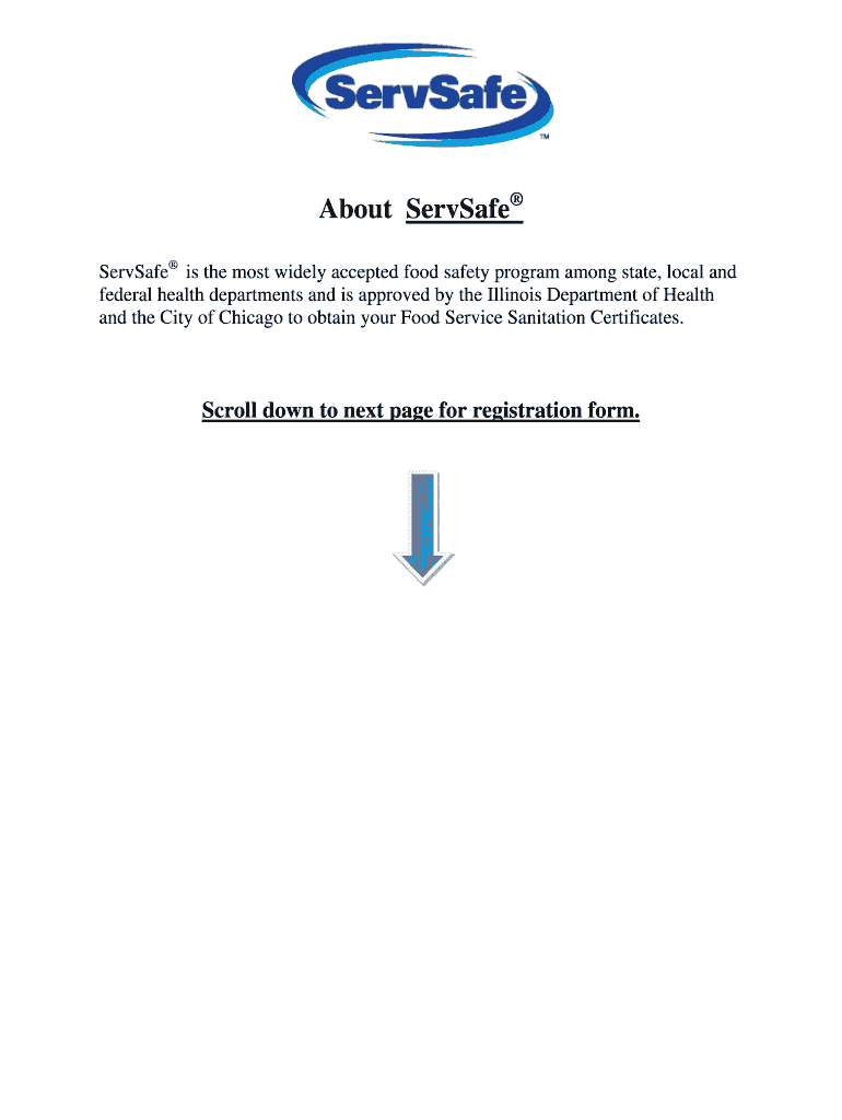 Fillable Online Food Service Sanitation Program Registration Form ...
