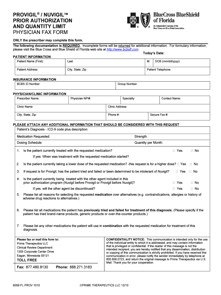Fillable Online Prior Authorization and Quantity Limit Form Fax Email ...