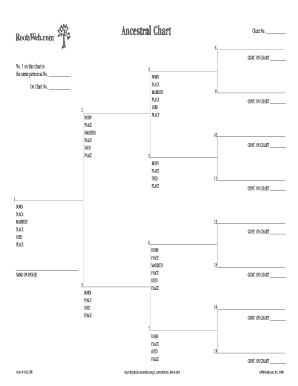 Fillable Online Ancestral Chart PDF - RootsWeb HelpDesk Fax Email Print ...