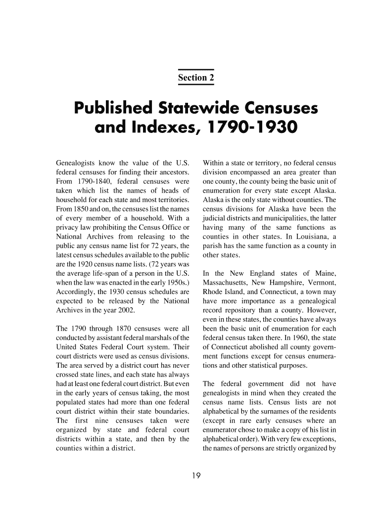 Fillable Online Section 2 - RootsWeb Fax Email Print - pdfFiller