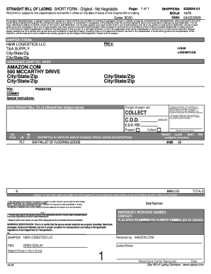 Fillable Online Star Bill of Lading - starbolcom Fax Email Print ...