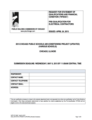 Fillable Online REQUEST FOR STATEMENT OF QUALIFICATIONS AND FINANCIAL ...