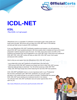 Icdl Exam - Fill Online, Printable, Fillable, Blank | pdfFiller