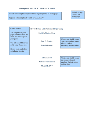 Fillable Online Running head: APA SHORT RESEARCH PAPER Fax Email Print ...