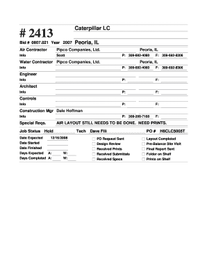Fillable Online Job Info Form Fax Email Print - pdfFiller