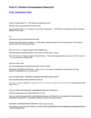 Fillable Online Form C 2 Workers Compensation Board - pdfsdocuments2com ...